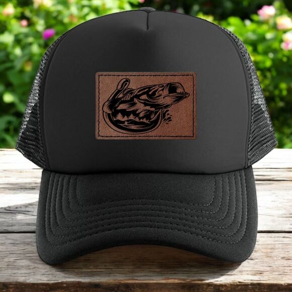 Bumblebee Apparel | Accessories | Largemouth Bass Fishing Trucker Hat ...